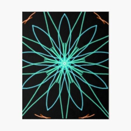 "neon flower" Art Board Print for Sale by artbleed | Redbubble