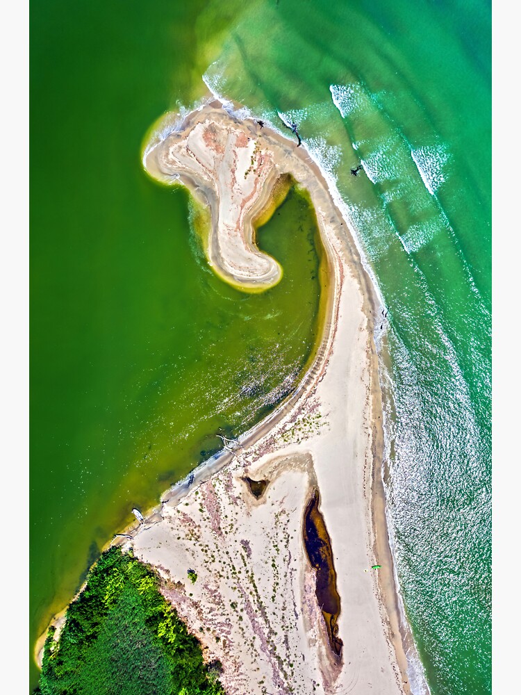 "Sandy border between the river and the sea" Sticker for Sale by ...