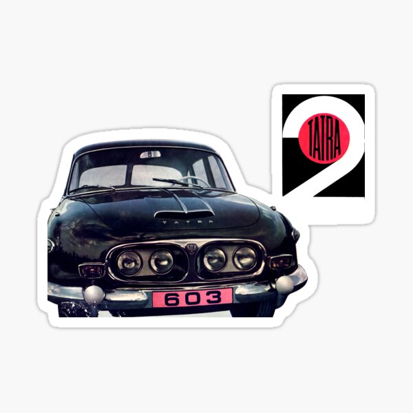 "TATRA 603 - BROCHURE" Sticker for Sale by ThrowbackM3 | Redbubble