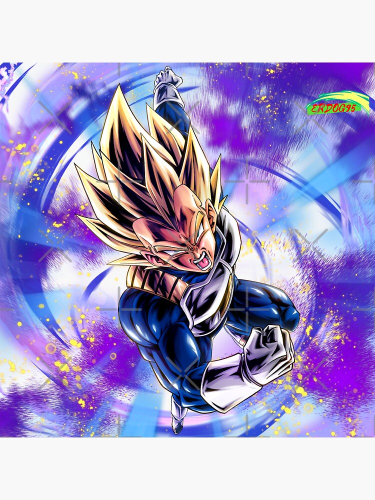 "Rage Vegeta" Sticker for Sale by TavPictures | Redbubble