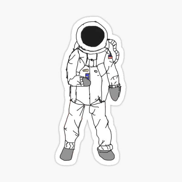 "Spaceman" Sticker for Sale by mixah | Redbubble