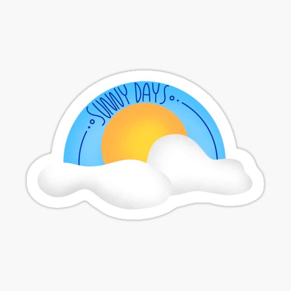 "Sunny Days" Sticker for Sale by Ameliazoe | Redbubble