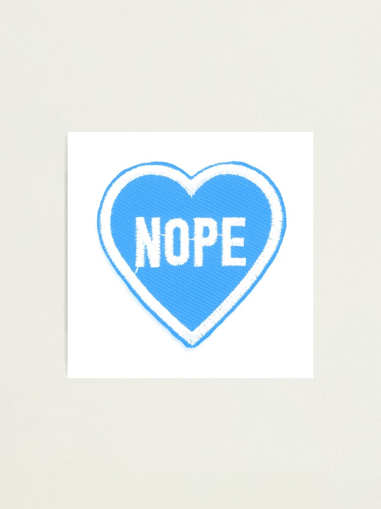 "Nope, Blue Aesthetic, Patch, Preppy Blue, Preppy Aesthetic ...