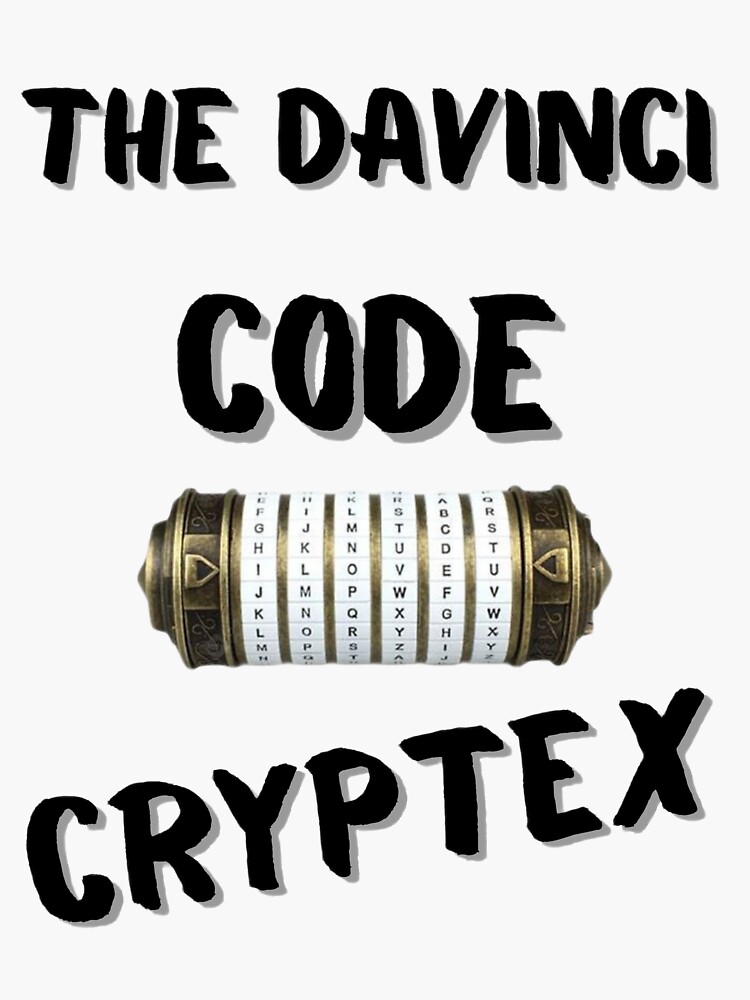 "The davinci code cryptex " Sticker for Sale by shoppingvalley | Redbubble