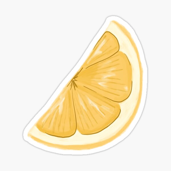 "Lemon Slice" Sticker for Sale by MillennialMenu | Redbubble