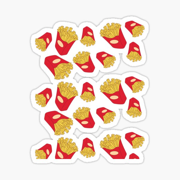 "Cute French Fries" Sticker for Sale by 37jlee | Redbubble