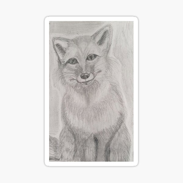 "The Cheeky Fox" Sticker for Sale by TheresaEgan | Redbubble