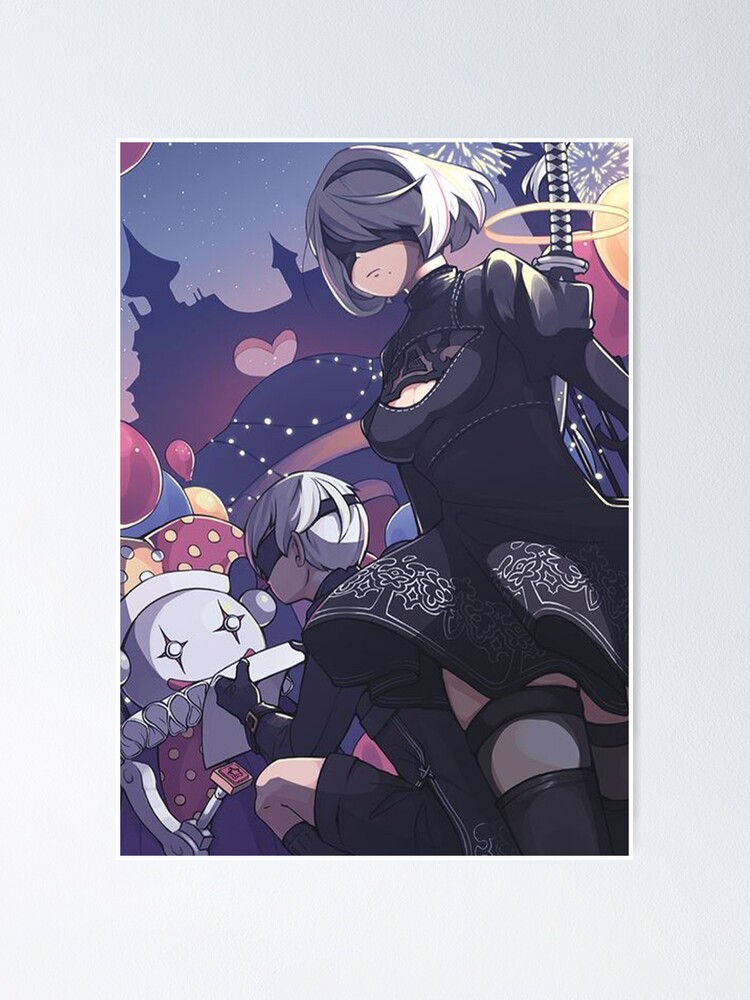 "2B nier automata" Poster for Sale by lavista22 | Redbubble