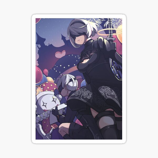 "2B nier automata" Sticker for Sale by lavista22 | Redbubble