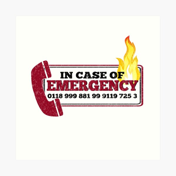 "It Crowd Inspired - New Emergency Number - 0118 999 881 99 9119 725 3 ...