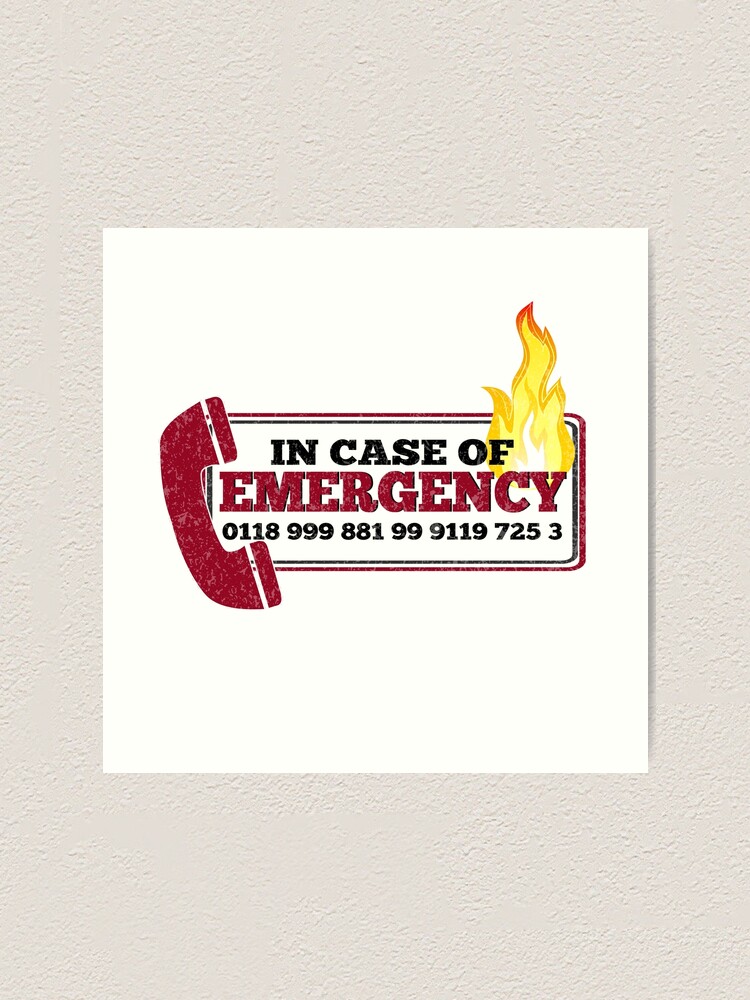 "It Crowd Inspired - New Emergency Number - 0118 999 881 99 9119 725 3 ...
