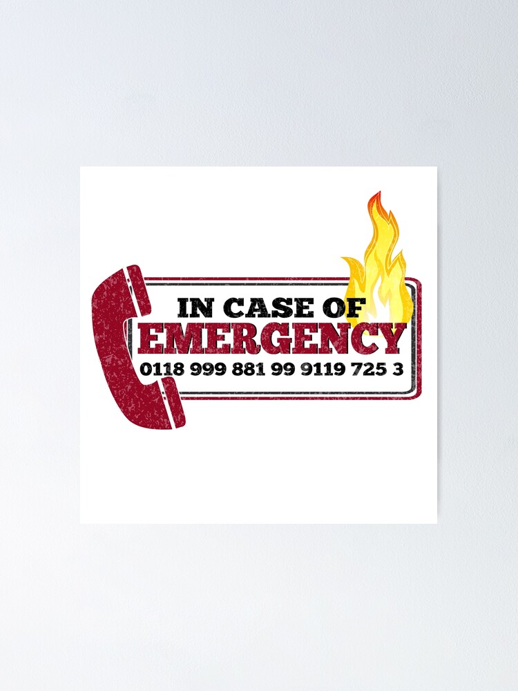 "It Crowd Inspired - New Emergency Number - 0118 999 881 99 9119 725 3 ...