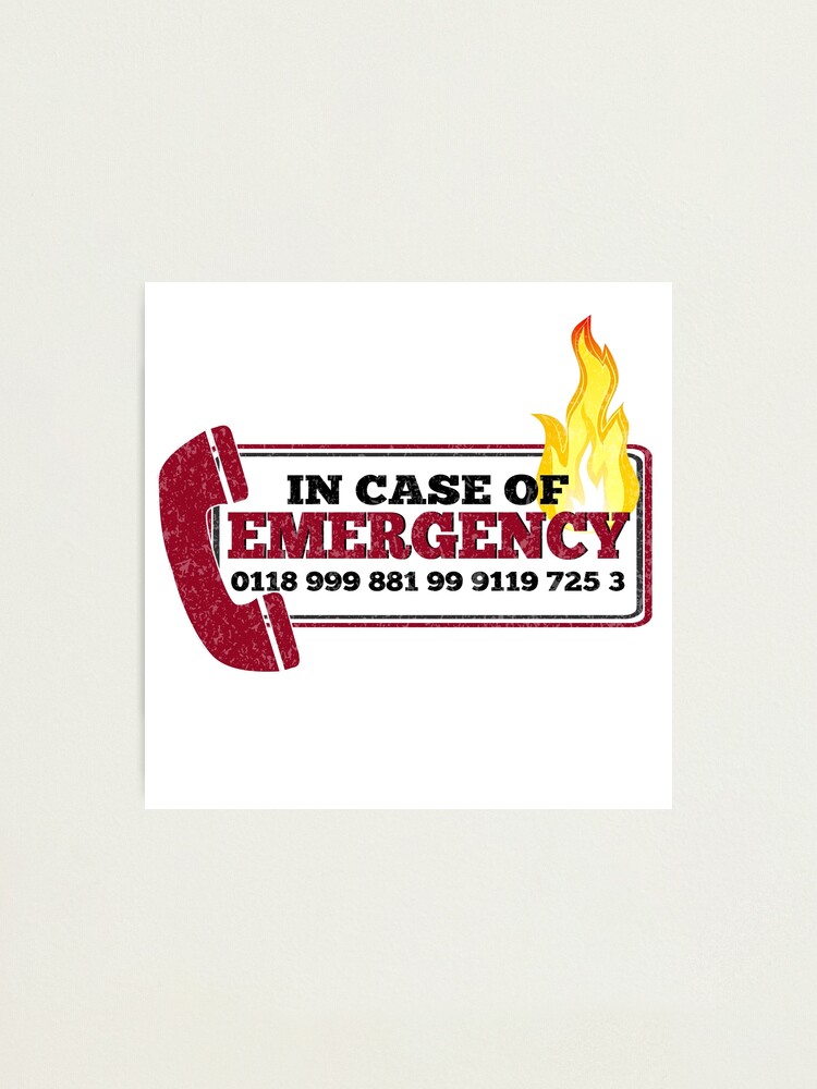 "It Crowd Inspired - New Emergency Number - 0118 999 881 99 9119 725 3 ...