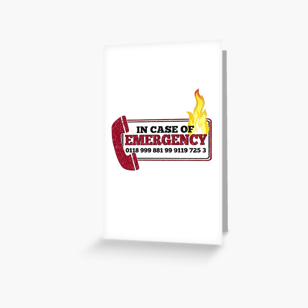 "It Crowd Inspired - New Emergency Number - 0118 999 881 99 9119 725 3 ...