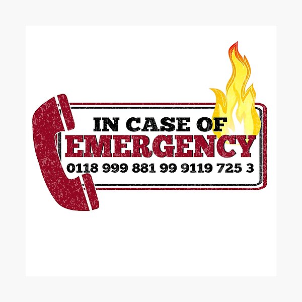 "It Crowd Inspired - New Emergency Number - 0118 999 881 99 9119 725 3 ...