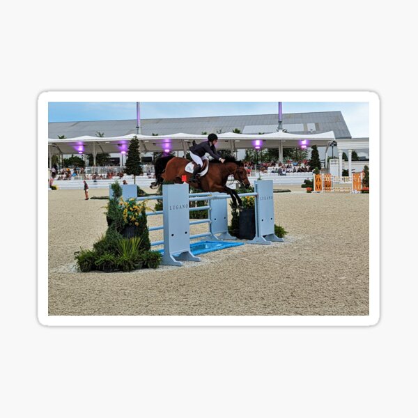 "Horse Equestrian Event Jumping" Sticker for Sale by toddbrooney ...