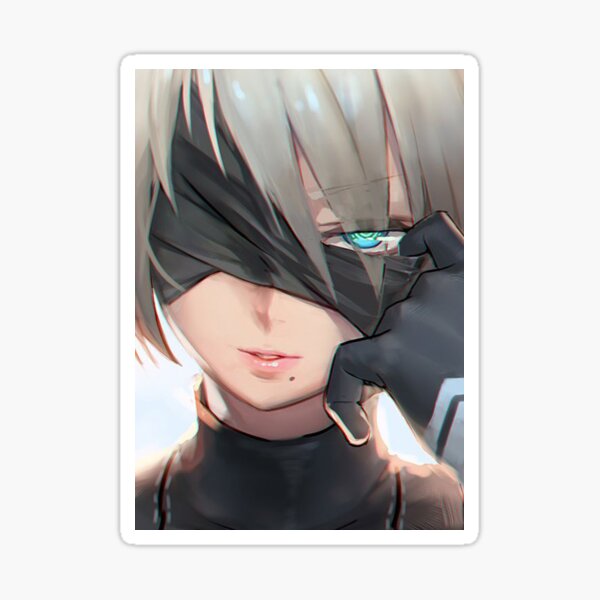"2B nier automata" Sticker for Sale by lavista22 | Redbubble