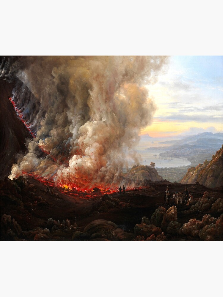 " Amazing Eruption of Vesuvius" Poster for Sale by BrunoxDxart | Redbubble