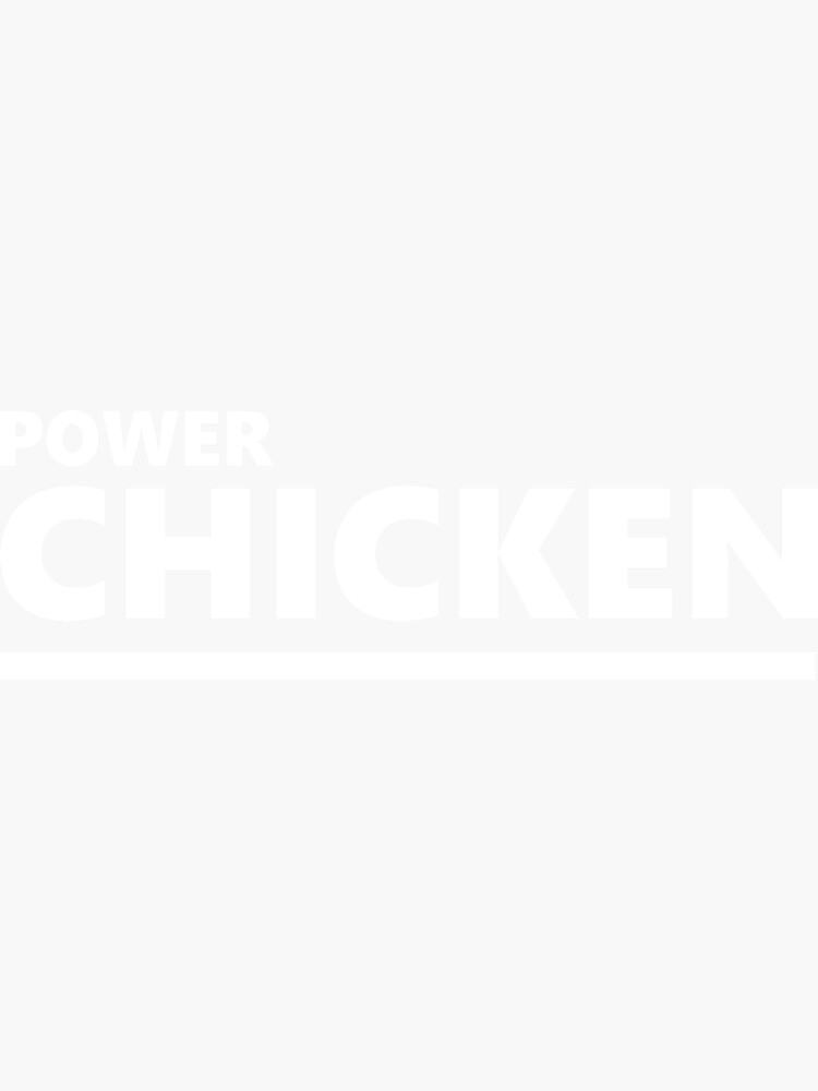 "Power Chicken" Sticker for Sale by hawk093 | Redbubble