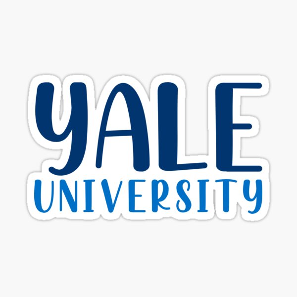 "Yale University" Sticker for Sale by adrijk716 | Redbubble