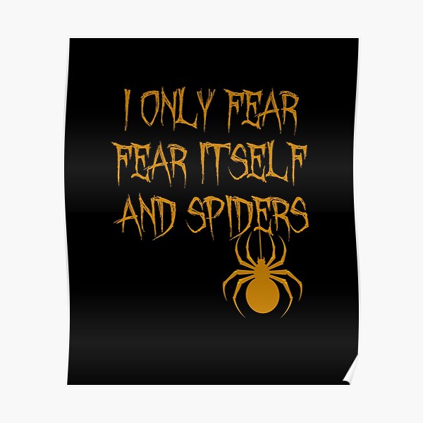 "Halloween Spiders, Fear Of Spiders" Poster for Sale by bargaboot ...