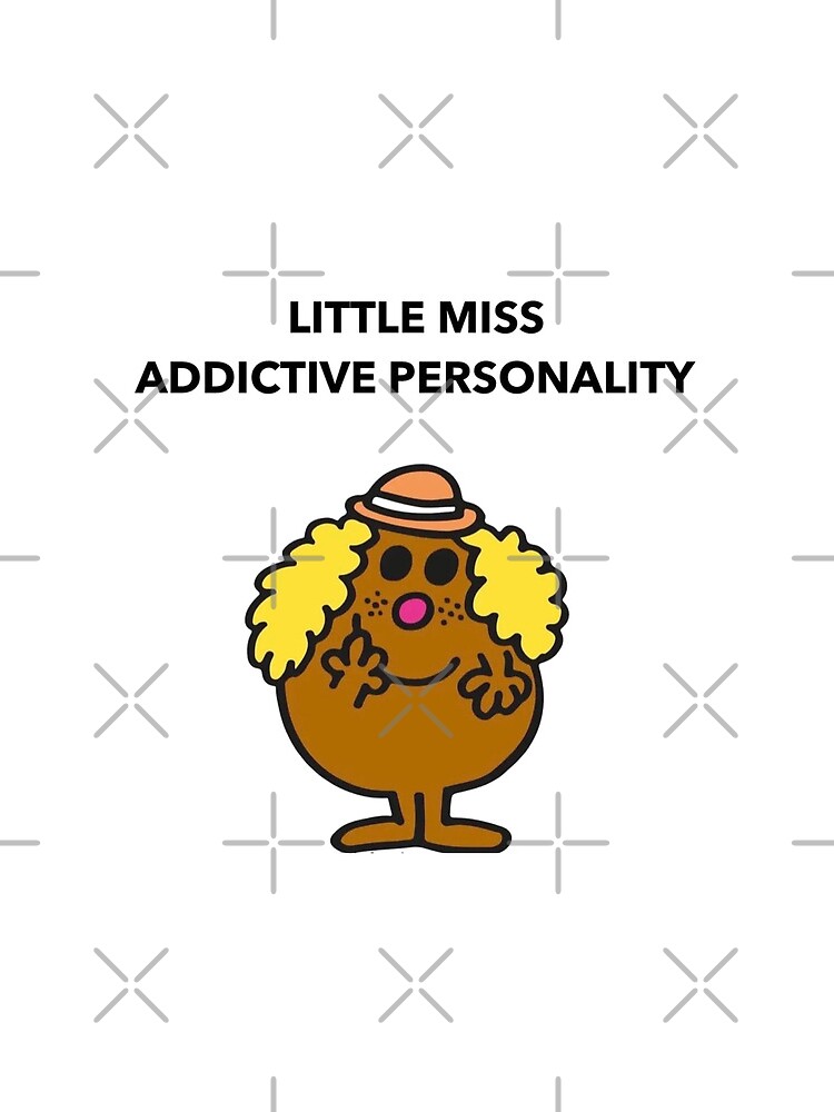 Little Miss Addictive Personality - Little Miss Design Drawstring Bag ...