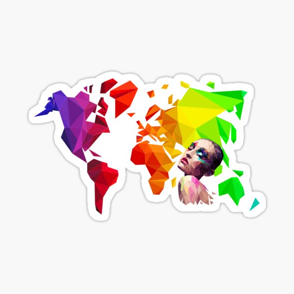 "WOMAN OF THE WORLD" Sticker for Sale by Tammera | Redbubble