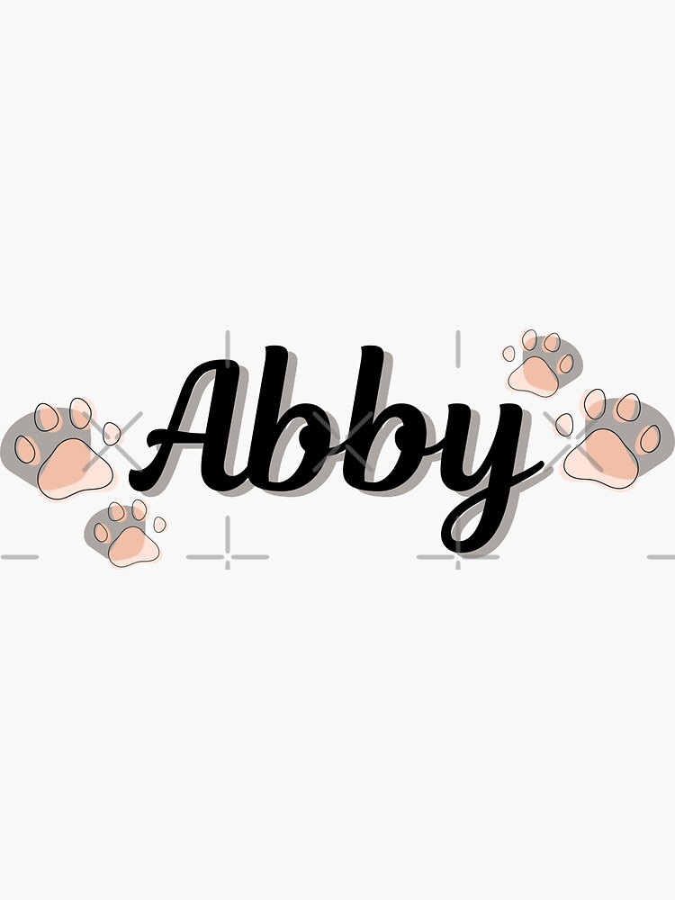 "Abby Name" Sticker for Sale by CreativeKris | Redbubble