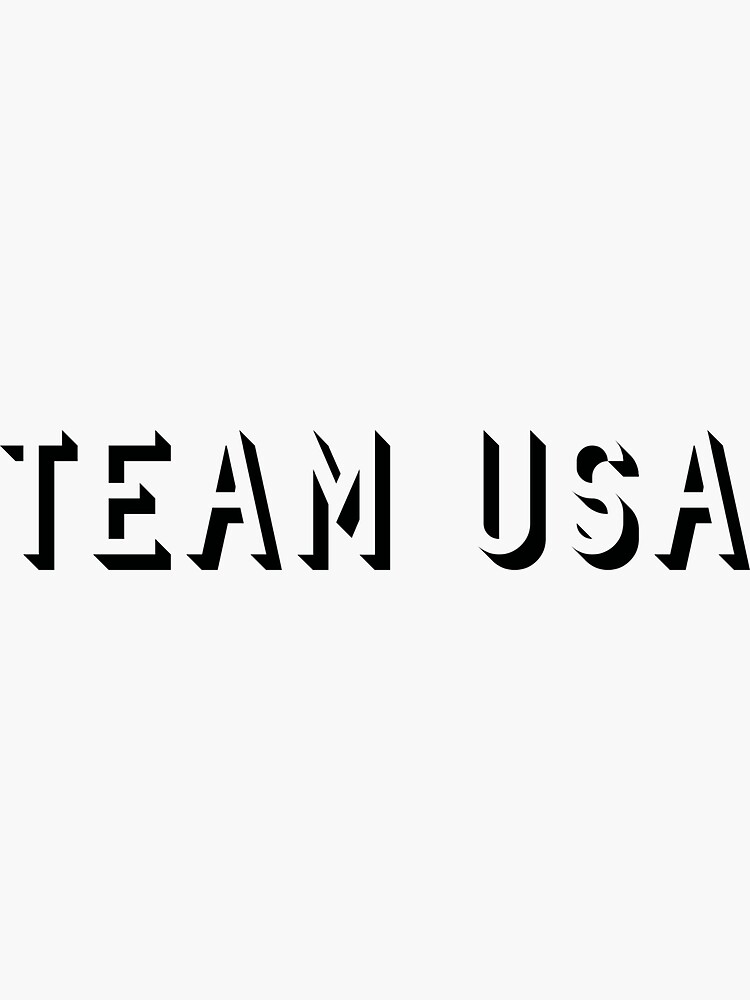 "Team USA" Sticker for Sale by SkySabre | Redbubble