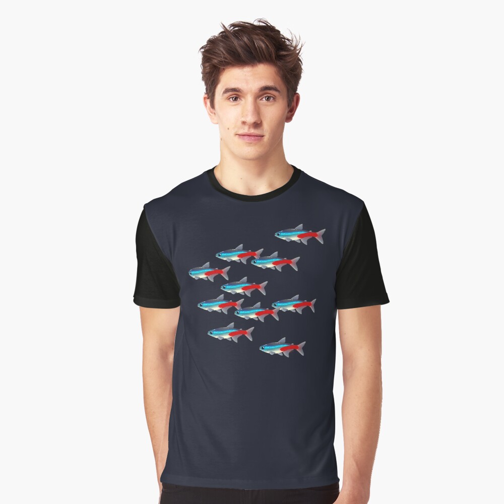 "Neon Tetra School" Sticker by anacecilia | Redbubble