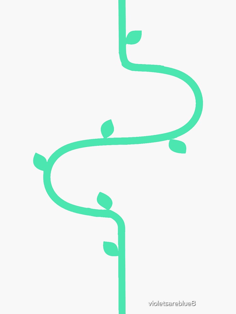 "simple vine pattern" Sticker for Sale by violetsareblue8 | Redbubble