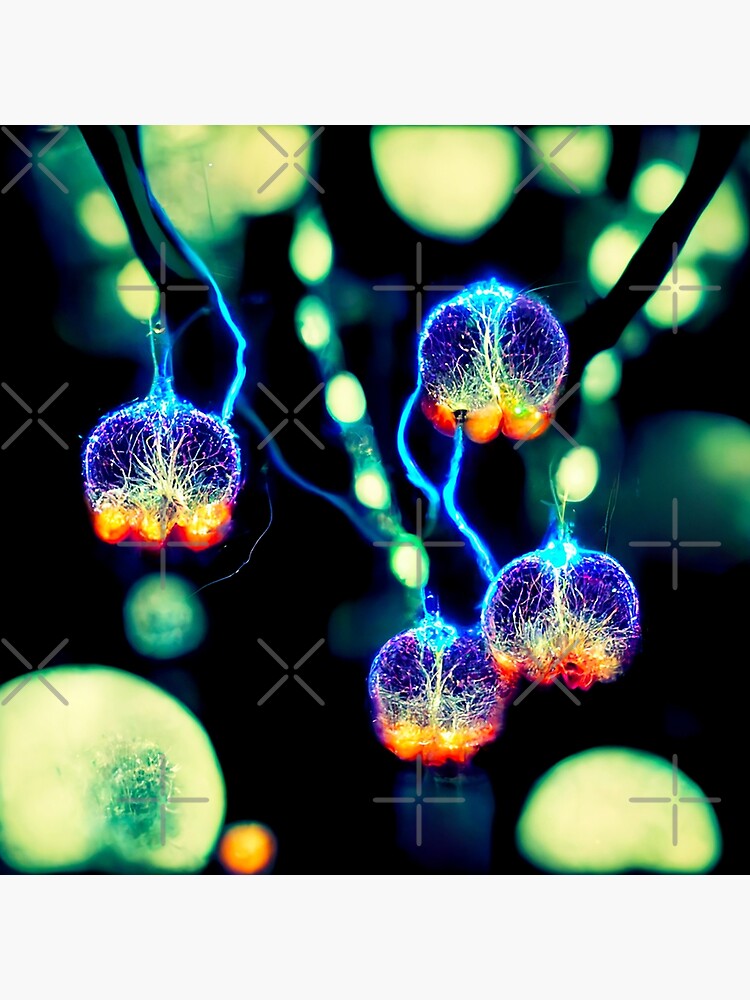 "Tiny Brains Electrified By The Neural Activity" Art Print for Sale by ...