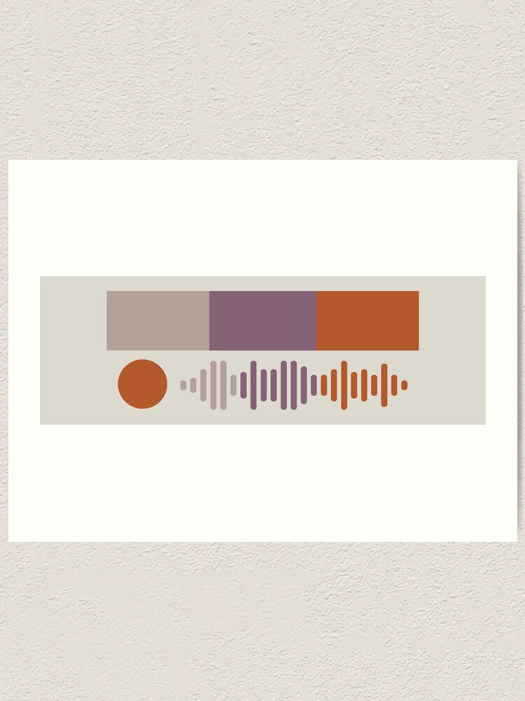 "Taylor Swift 1989 sticker w/ spotify code & color palette" Art Print ...