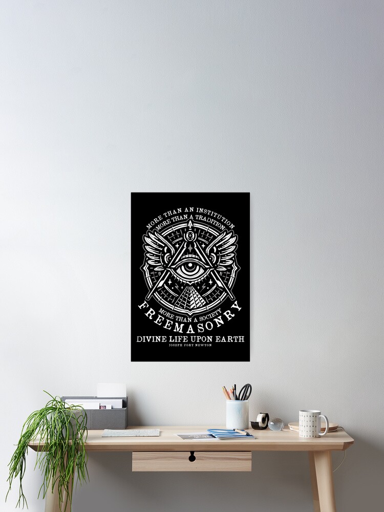 "Freemasonry, Divine Life Upon Earth, Masonic Design, Vintage Masonry ...