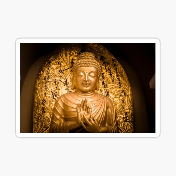 "Gold Buddha" Sticker for Sale by newburyboutique | Redbubble