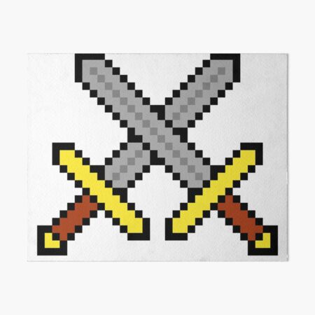 "Pixel art crossed swords" Art Board Print for Sale by Francesko221 ...