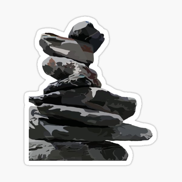 "stacked rocks " Sticker for Sale by MSB-design | Redbubble