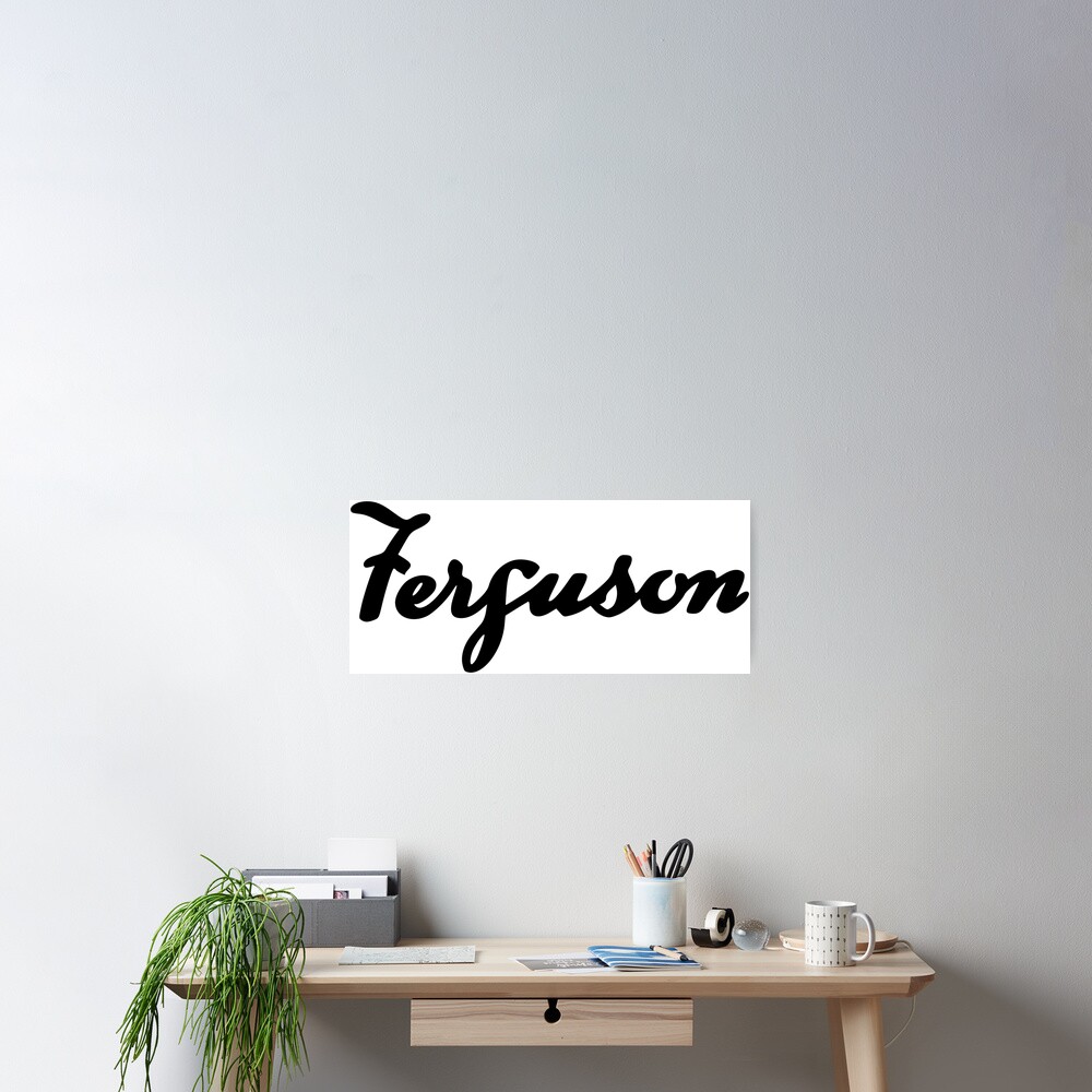 "Ferguson TE20 lettering" Poster for Sale by PE-Production | Redbubble