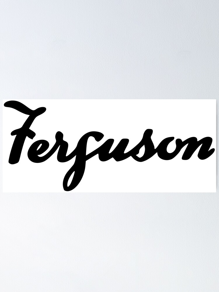 "Ferguson TE20 lettering" Poster for Sale by PE-Production | Redbubble
