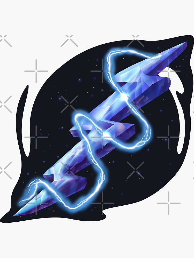 "blue lightning" Sticker for Sale by alik7 | Redbubble