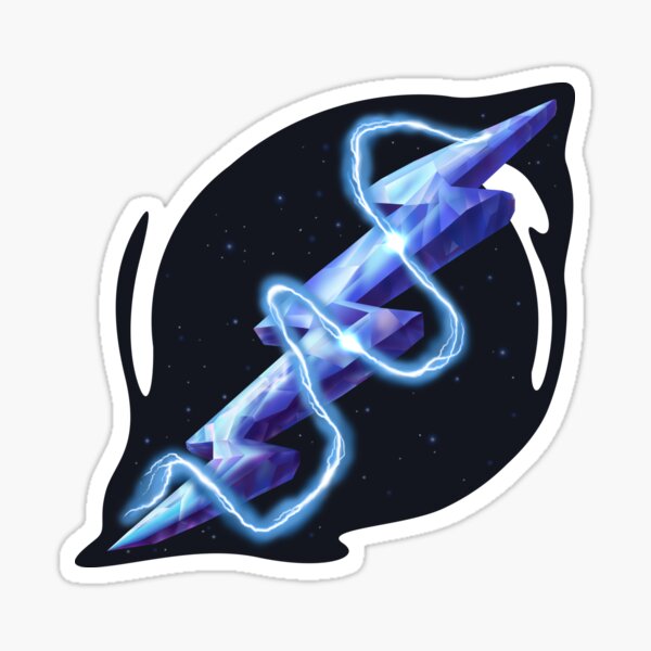 "blue lightning" Sticker for Sale by alik7 | Redbubble