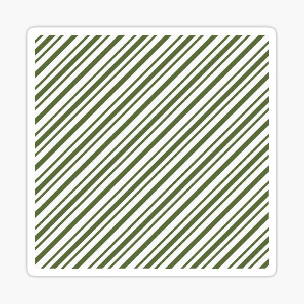 "Diagonal Green Lines Pattern, Green Diagonal Stripes" Sticker for Sale ...