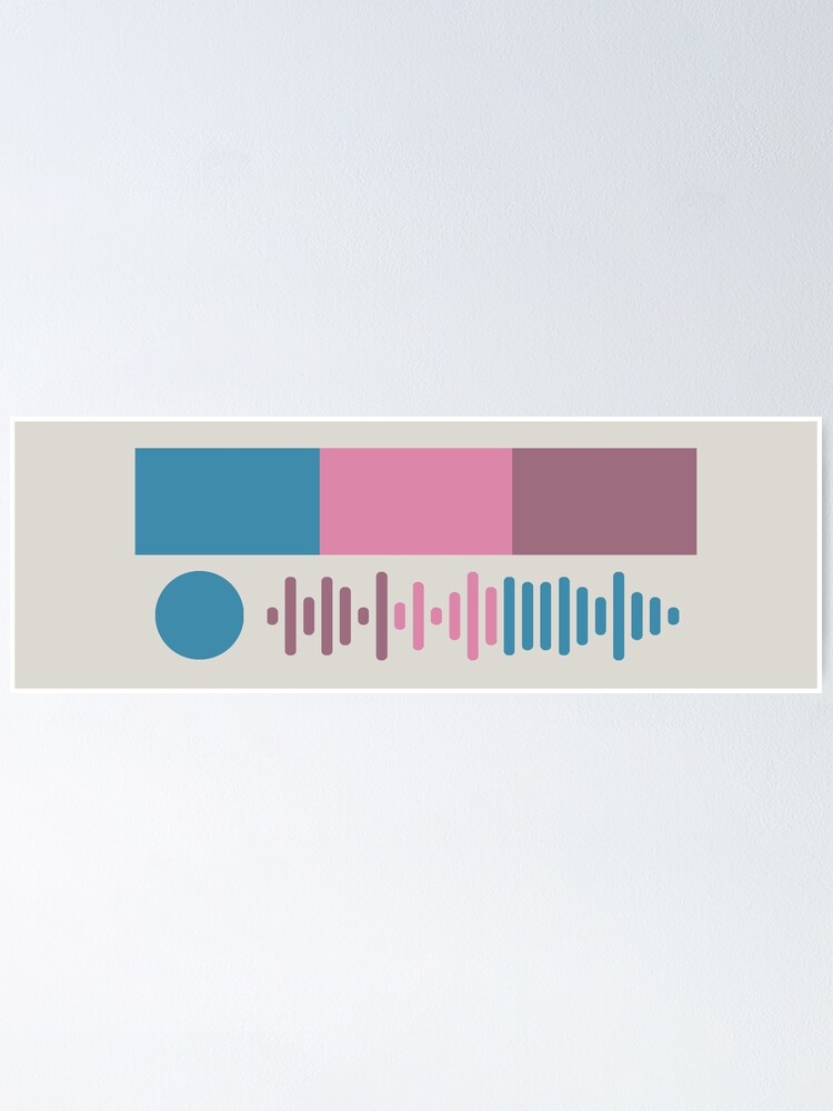 "Harry Styles Fine Line sticker w/ spotify code & color palette" Poster ...