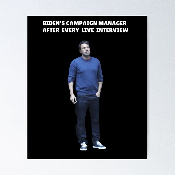 "Ben Affleck smoking meme" Poster for Sale by br11-2 | Redbubble