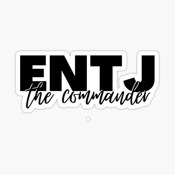 "entj the commander" Sticker for Sale by EChendesign | Redbubble