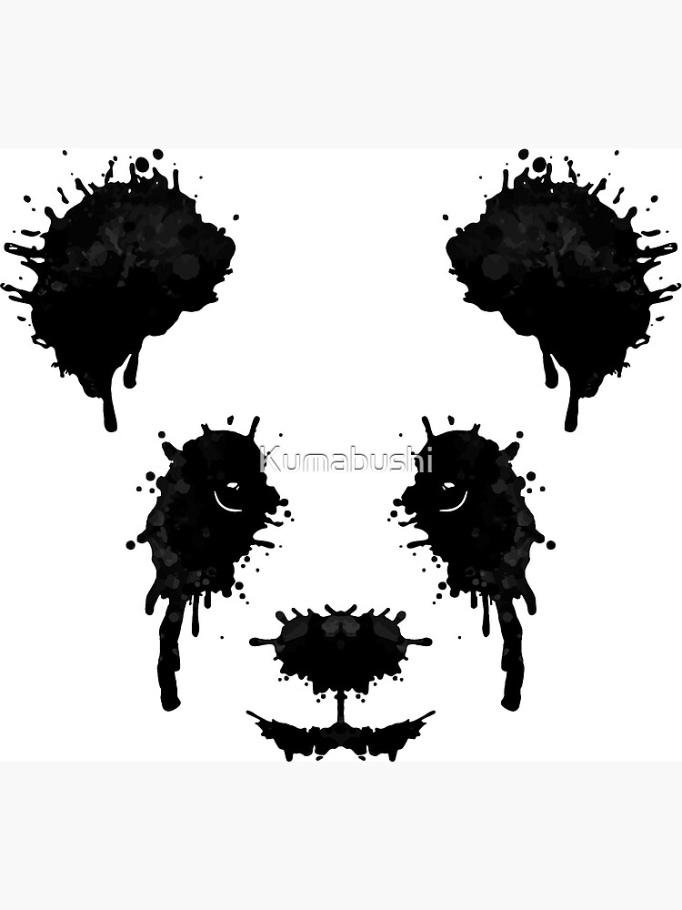 "Panda Ink" Poster by Kumabushi | Redbubble