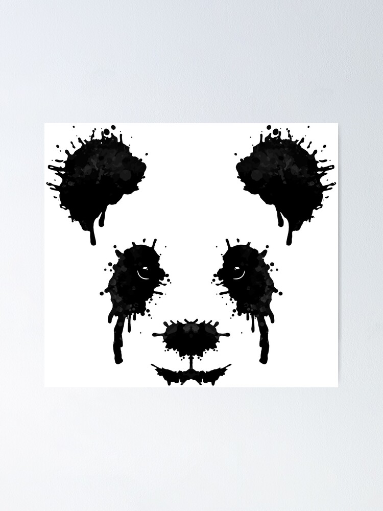 "Panda Ink" Poster by Kumabushi | Redbubble