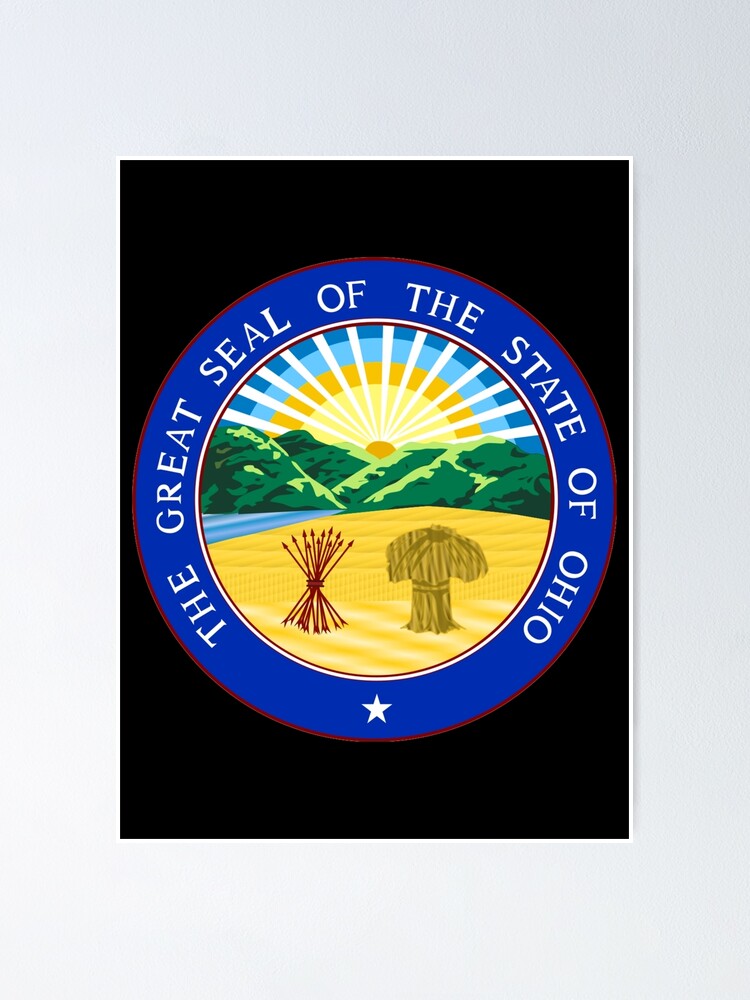 "Ohio Coat of Arms" Poster for Sale by Aleksander37 | Redbubble