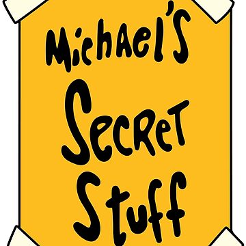 "Michael's Secret Stuff" Sticker for Sale by randostuff | Redbubble