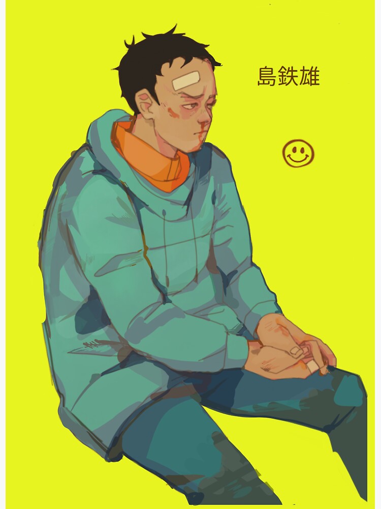 "akira tetsuo (big forehead)" Sticker for Sale by JunkTheLou | Redbubble